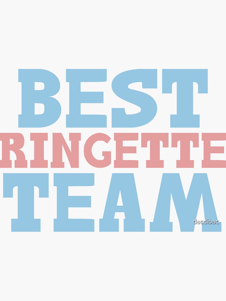 "Best Ringette Team" Sticker for Sale by dacdibac | Redbubble