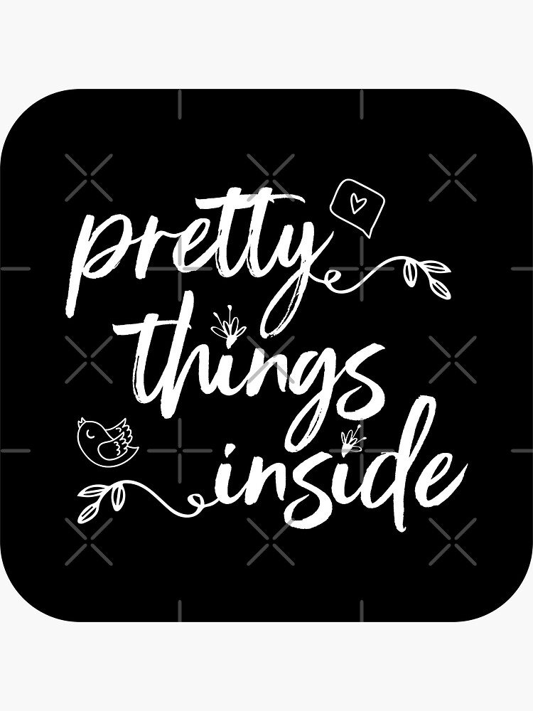 "Pretty Things Inside - Small Business Packaging Label 6" Sticker for ...