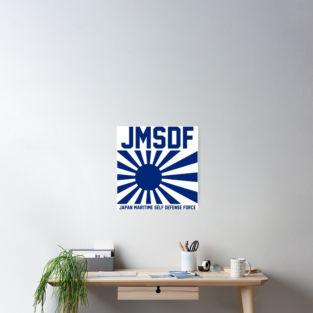 "JMSDF-Japan Maritime Self-Defense Force- blue logo" Poster for Sale by ...