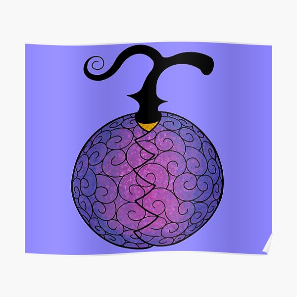 "Baku Baku no Mi Splatter Devil Fruit" Poster for Sale by ...