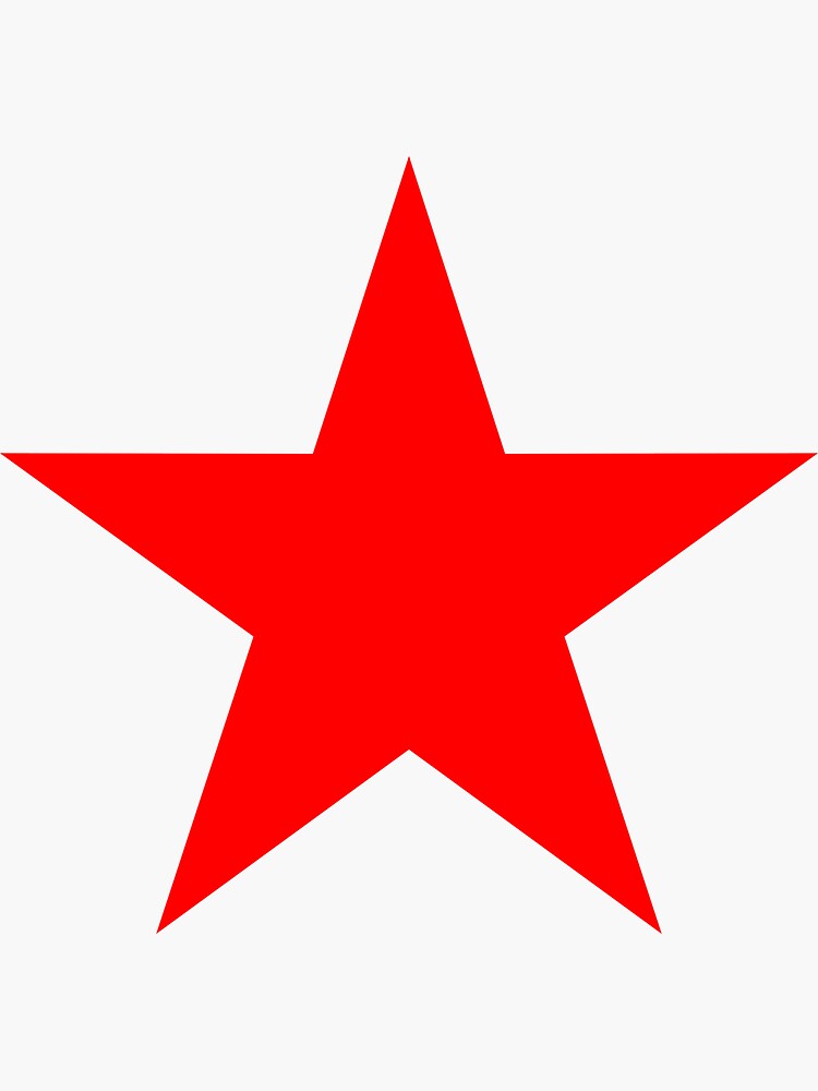 "Communist Yellow Star" Sticker for Sale by SovietStuff | Redbubble