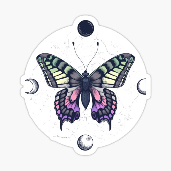 "Genderfae Butterfly LGBT Pride Flag" Sticker for Sale by Psitta ...