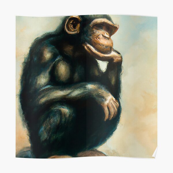 "The Thinker" Poster for Sale by MrMercurial | Redbubble