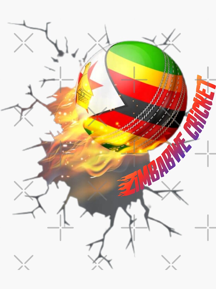 "Zimbabwe Cricket " Sticker for Sale by Vlaki | Redbubble