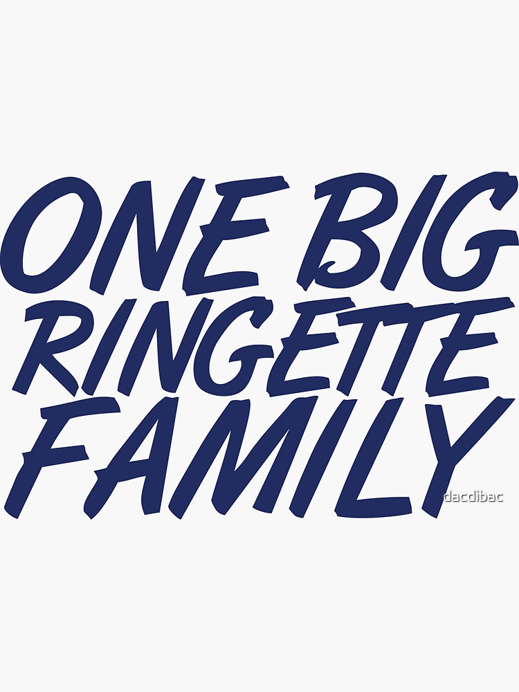"One Big Ringette Family" Sticker for Sale by dacdibac | Redbubble