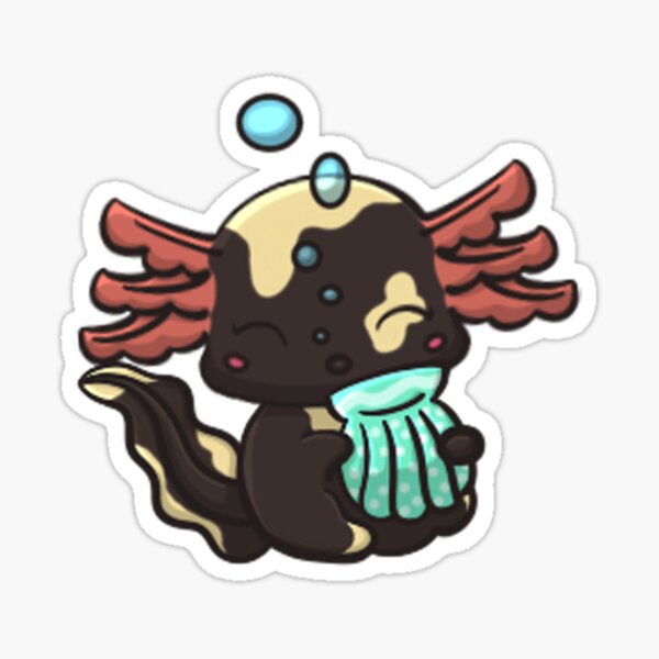 "Mosaic Axolotl Bubbles" Sticker for Sale by NLDStudios | Redbubble