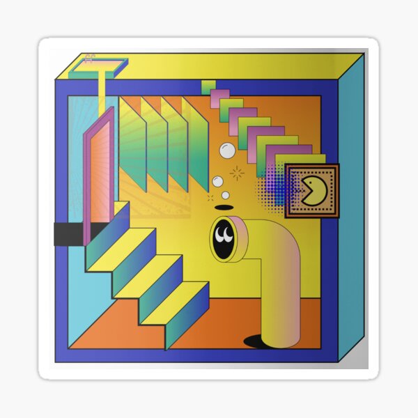 "Thinking Box" Sticker for Sale by Scotty-T | Redbubble