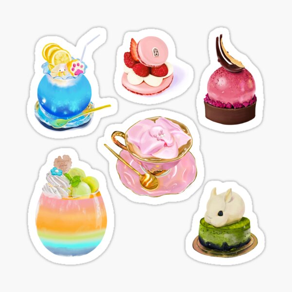 "Food and Drinks Collection" Sticker for Sale by paosesame | Redbubble
