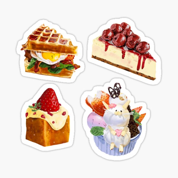 "Yummy Food v2 Collection" Sticker for Sale by paosesame | Redbubble