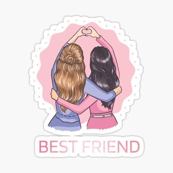 "Best friend" Sticker by verobydesign | Redbubble
