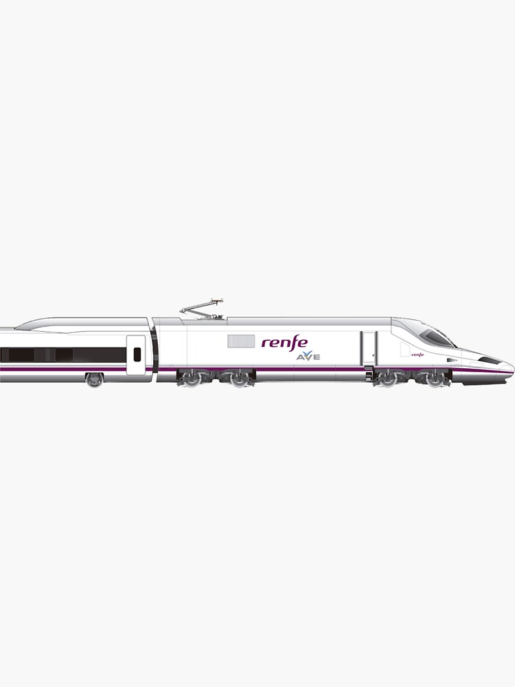 "High speed train railway locomotive RENFE trains" Sticker for Sale by ...