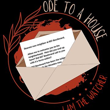 "Ode to a House Letter - The Watcher" Poster for Sale by Smagnaferous ...