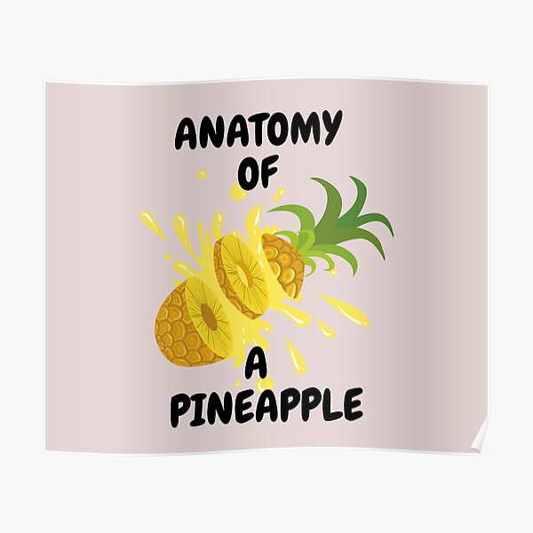 "anatomy of a pineapple " Poster for Sale by SOONYART | Redbubble