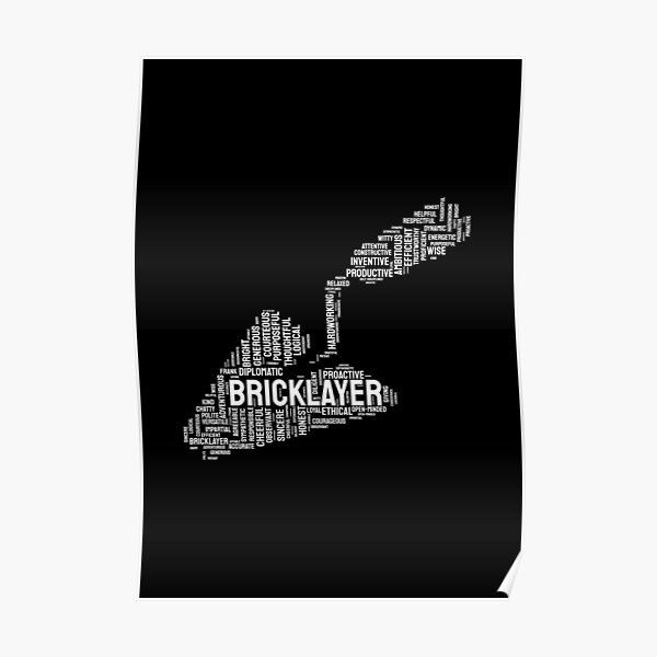 "Bricklayer Positive Characters In A Trowel Shape Brick Mason Gift ...