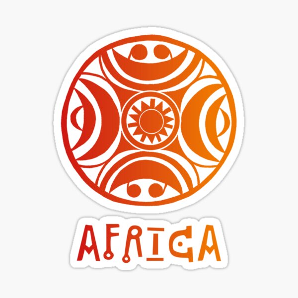 "AFRICAN - TRIBAL SHIELD" Sticker for Sale by LANDOFDILMUN | Redbubble
