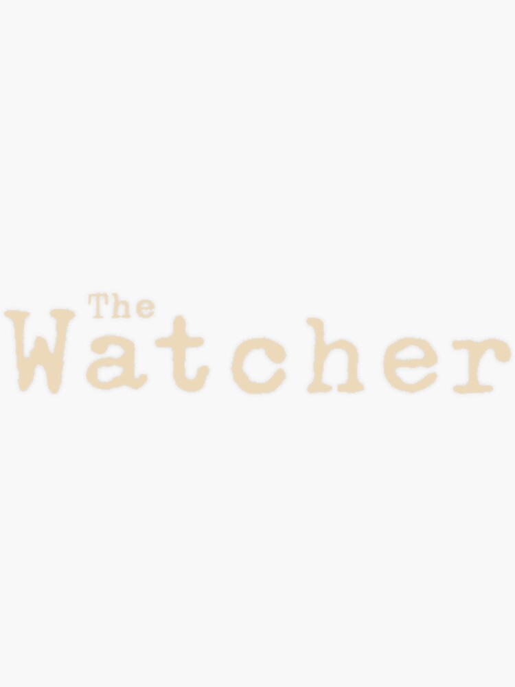"The Watcher logo Netflix Serie" Sticker for Sale by Mittshirt | Redbubble