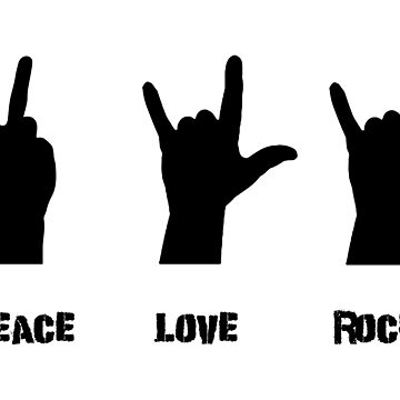 "ASL sign language peace sign love sign rock sign peace love rock ...