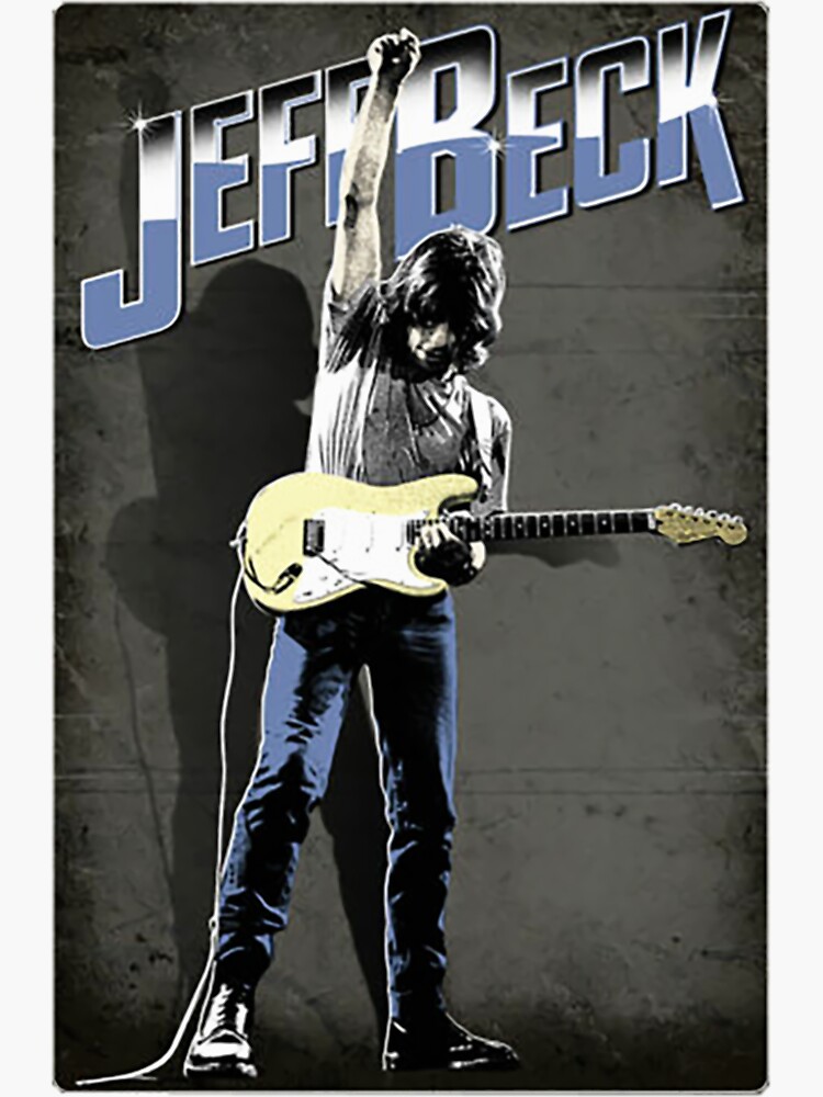 "Jeff Beck Legendary" Sticker for Sale by saurabkoetb | Redbubble