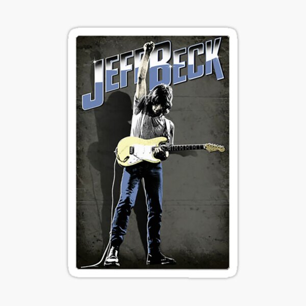 "Jeff Beck Legendary" Sticker for Sale by saurabkoetb | Redbubble