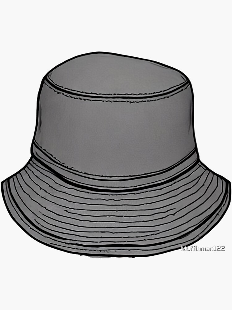 "Bucket hat: bucket hat" Sticker for Sale by Muffinman122 | Redbubble