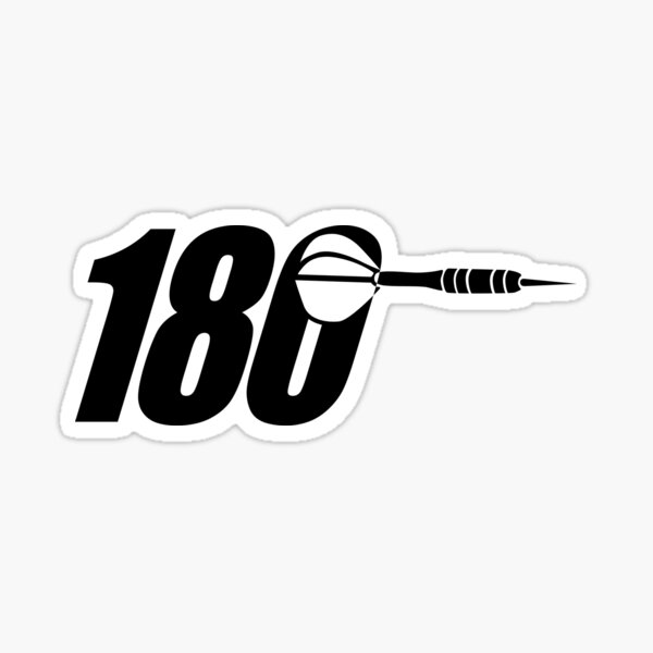 "Darts 180 sport drawing" Sticker for Sale by Blondiabshop | Redbubble
