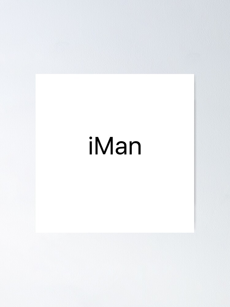 "iMan - Modern Logo in Style of Apple" Poster by markadas | Redbubble
