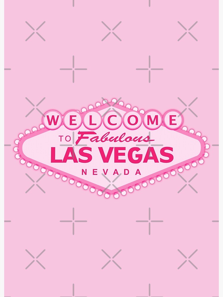 "Welcome To Las Vegas Sign Preppy Pink" Poster for Sale by ...