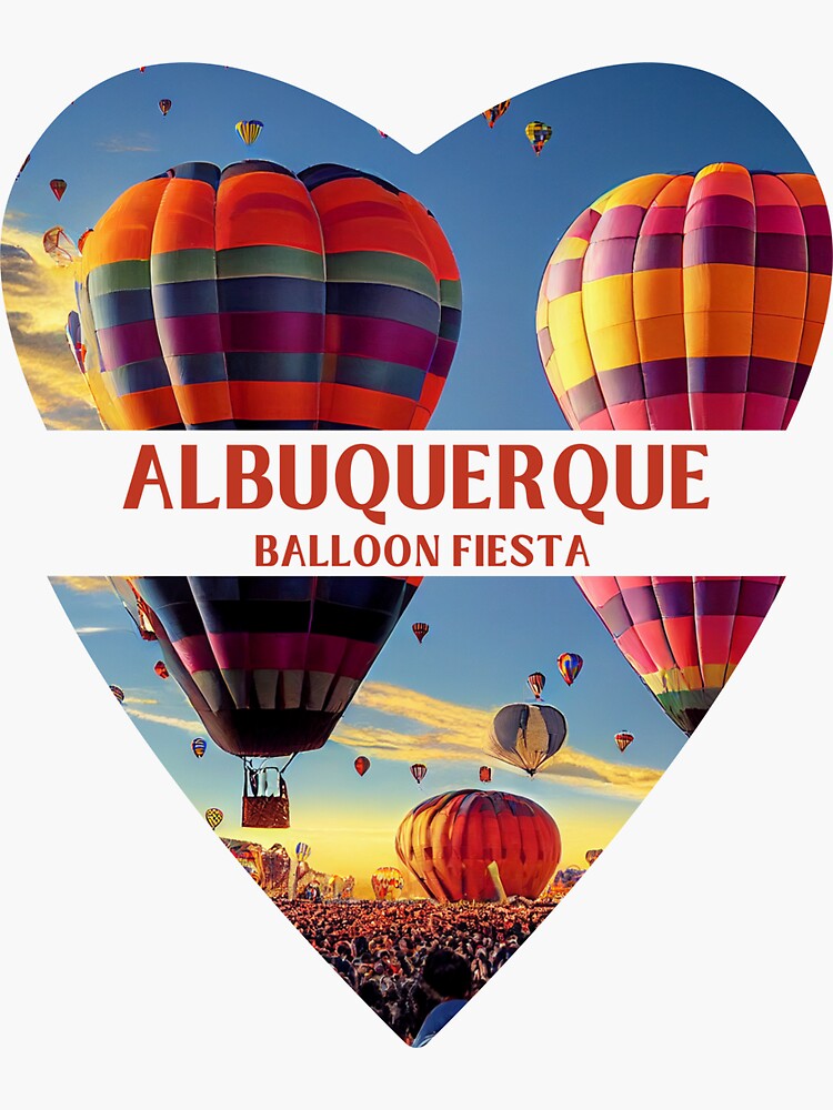 "Colorful Albuquerque Balloon Fiesta" Sticker for Sale by ...