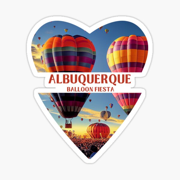 "Colorful Albuquerque Balloon Fiesta" Sticker for Sale by ...