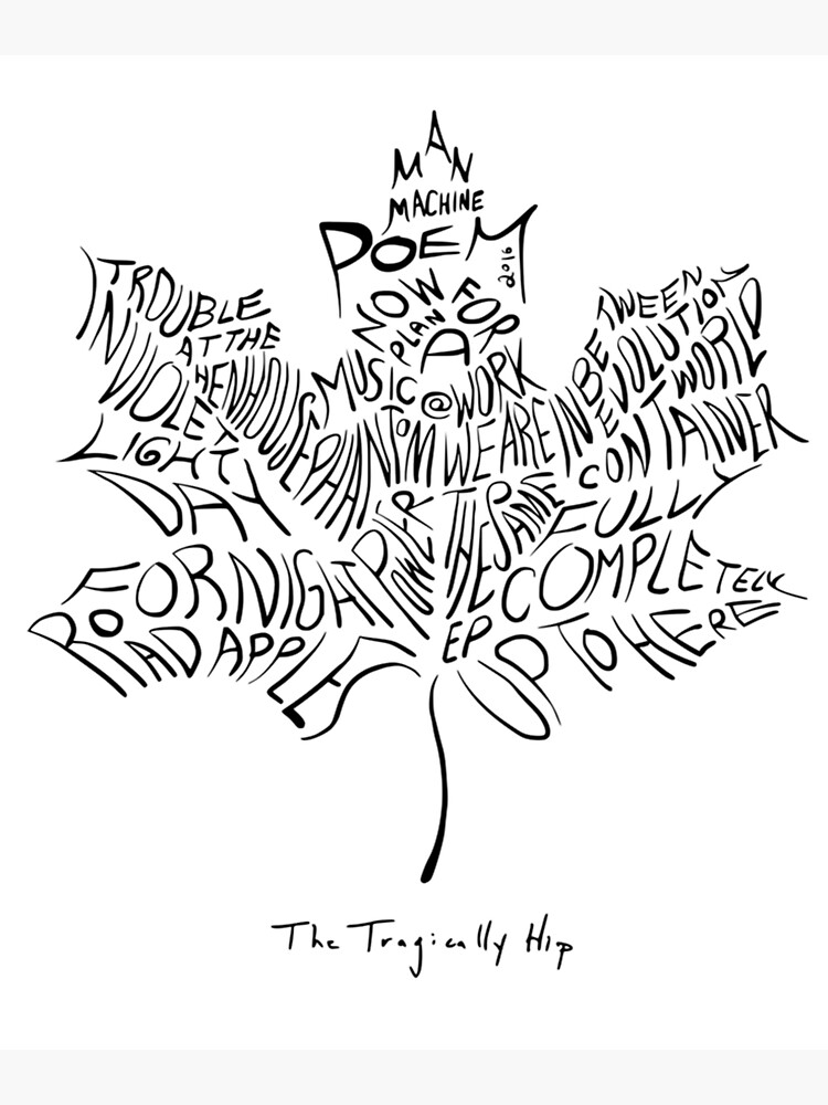 "tragically hip logo" Poster for Sale by AmyRichardson4 | Redbubble