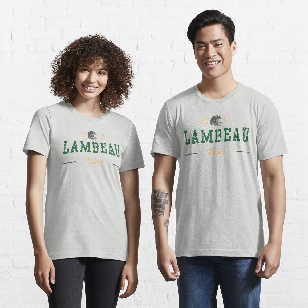 "Lambeau Field" T-shirt for Sale by HomePlateCreate | Redbubble | green ...