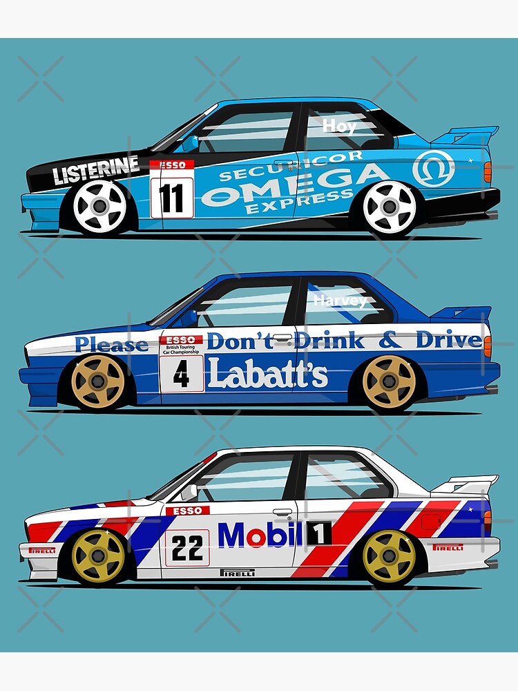 "E30 BTCC LEGENDS" Poster for Sale by shketdesign | Redbubble