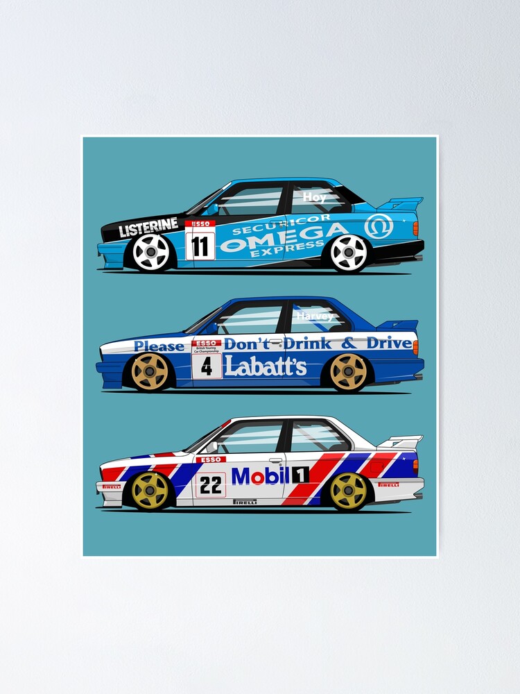 "E30 BTCC LEGENDS" Poster for Sale by shketdesign | Redbubble