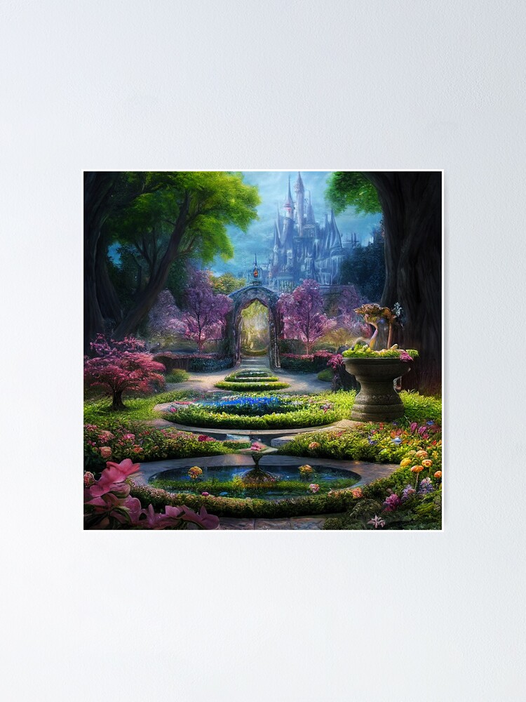 "Fairytale Garden, Fantasyland, Magic Kingdom" Poster for Sale by ...