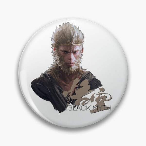 "Black Myth Wukong Monkey King" Pin for Sale by laurasgallery | Redbubble
