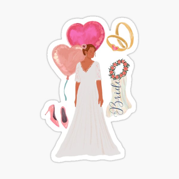 "Bride To Be" Sticker for Sale by mandusha | Redbubble