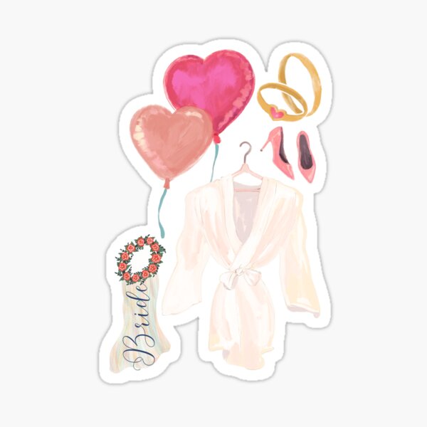 "Bride To Be" Sticker for Sale by mandusha | Redbubble