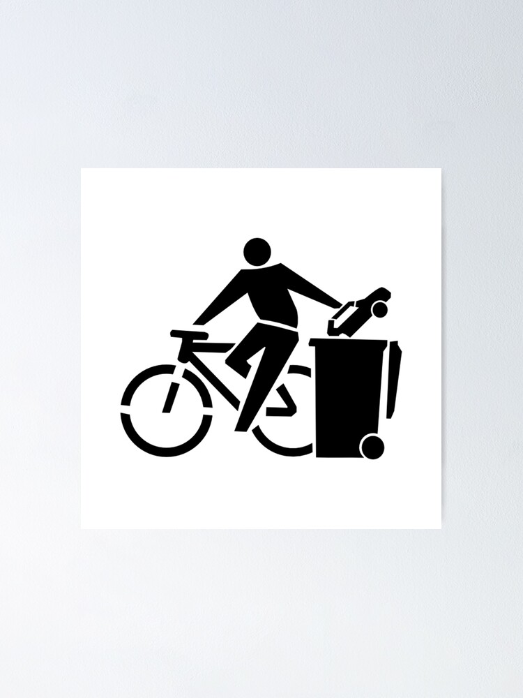 "Ride A Bike Not A Car" Poster by TheBestStore | Redbubble