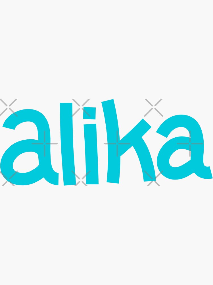 "Alika, Funny Cool Best color art" Sticker for Sale by artdragongift ...