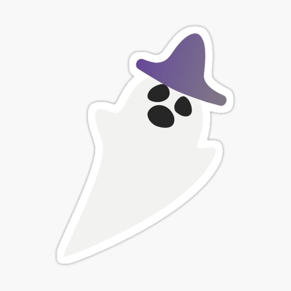 "Witchy Flair Ghost with Hat" Sticker for Sale by YamaUmi | Redbubble