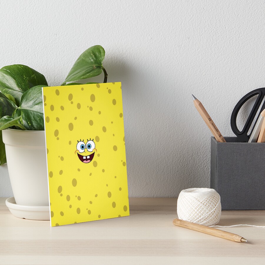 "SpongeBob SquarePants Textured Art" Art Board Print for Sale by ...