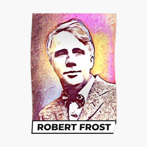 Póster «Arte de Robert Frost | Retrato de Robert Frost | Ilustraciones ...