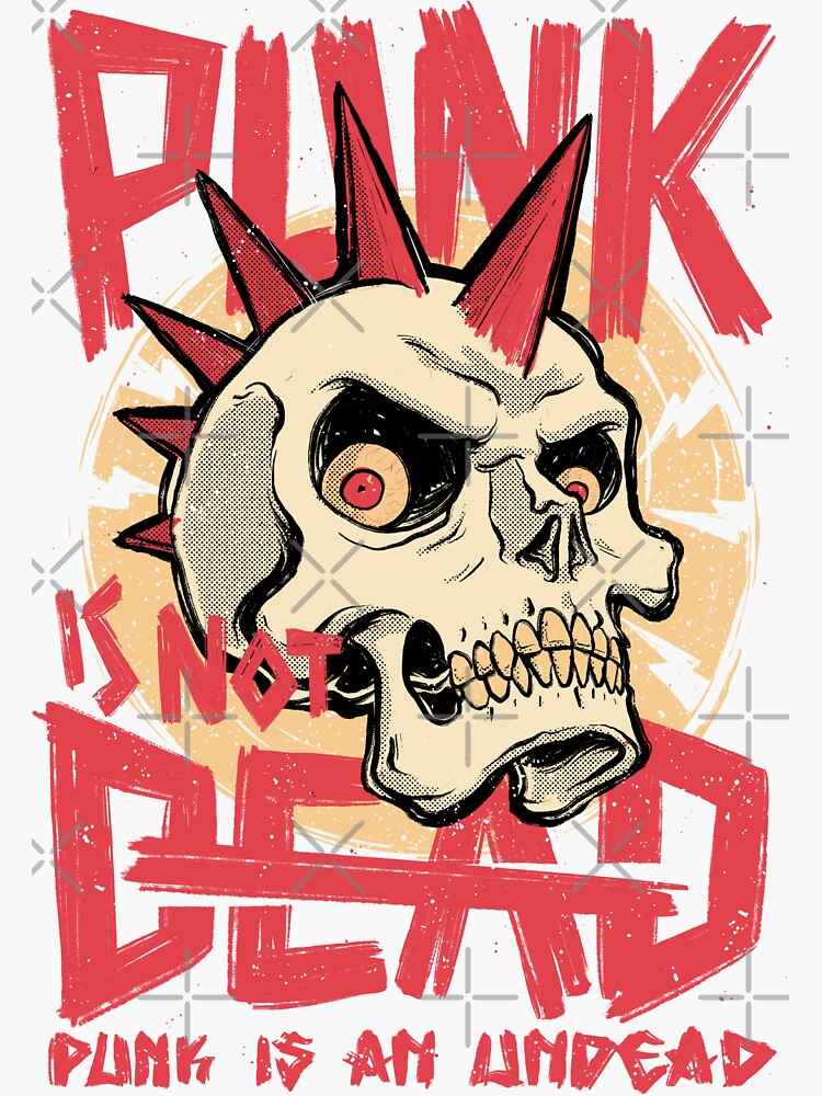 "Punk Undead" Sticker for Sale by studiomootant | Redbubble