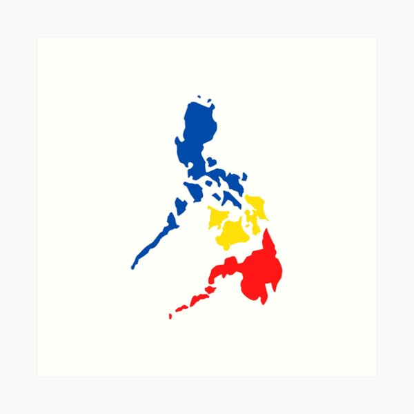 "Philippines Map, Pinoy Map, Filipino, Philippines Art" Art Print for ...