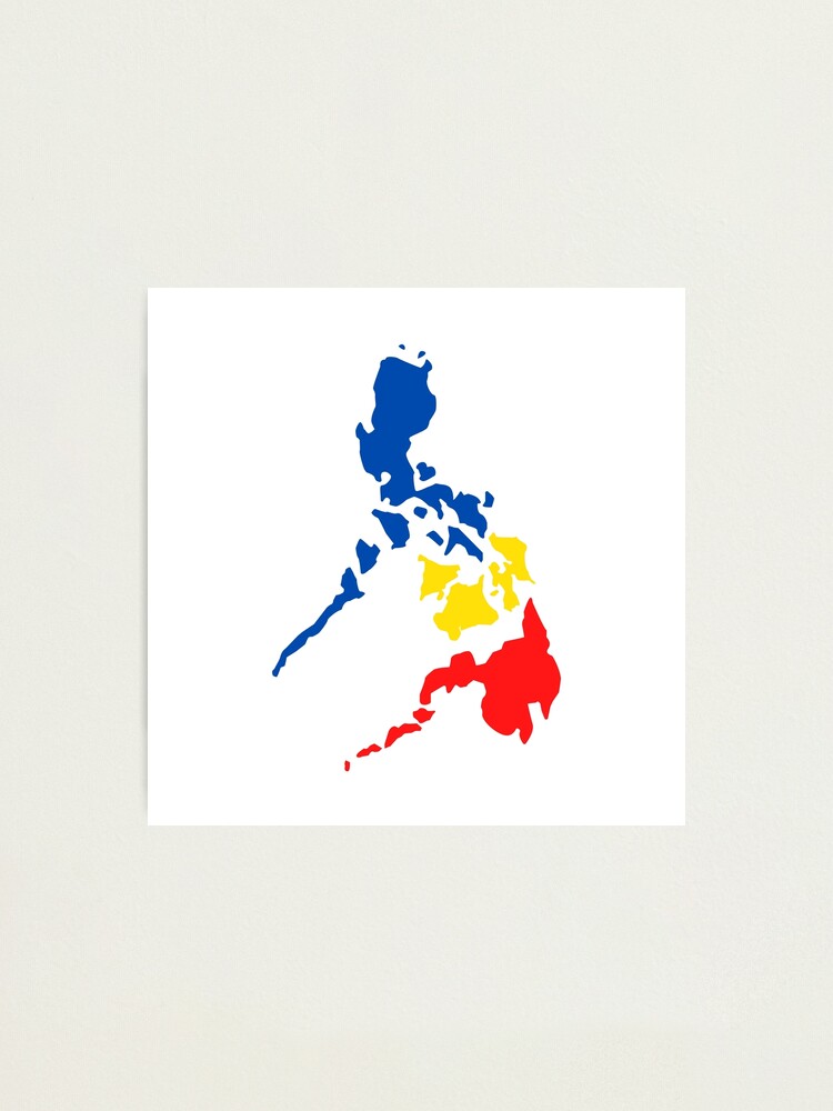 "Philippines Map, Pinoy Map, Filipino, Philippines Art" Photographic ...