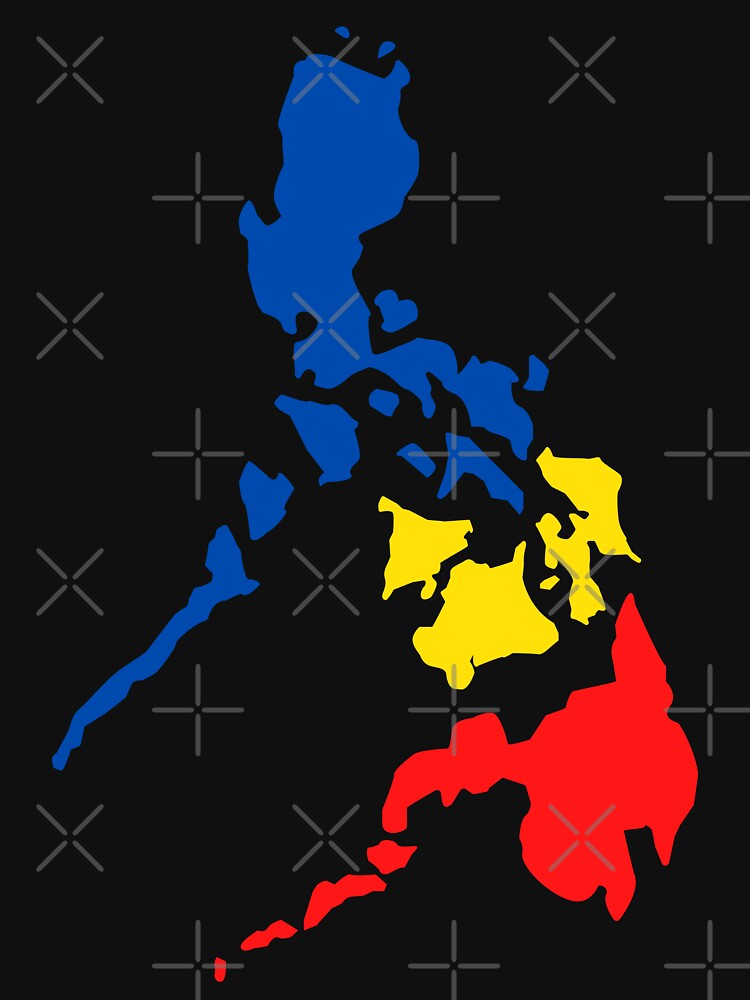 "Philippines Map, Pinoy Map, Filipino, Philippines Art" T-shirt for ...