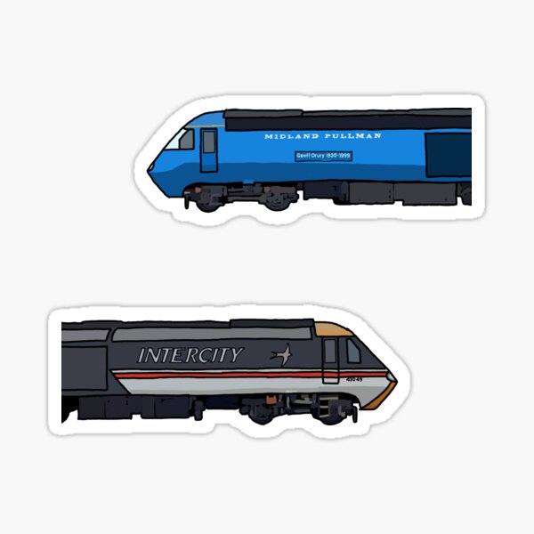 "Midland Pullman HST Locomotives" Sticker for Sale by railtechnical ...