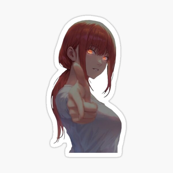 "Makima Chainsaw Man" Sticker for Sale by DuarteNeto | Redbubble