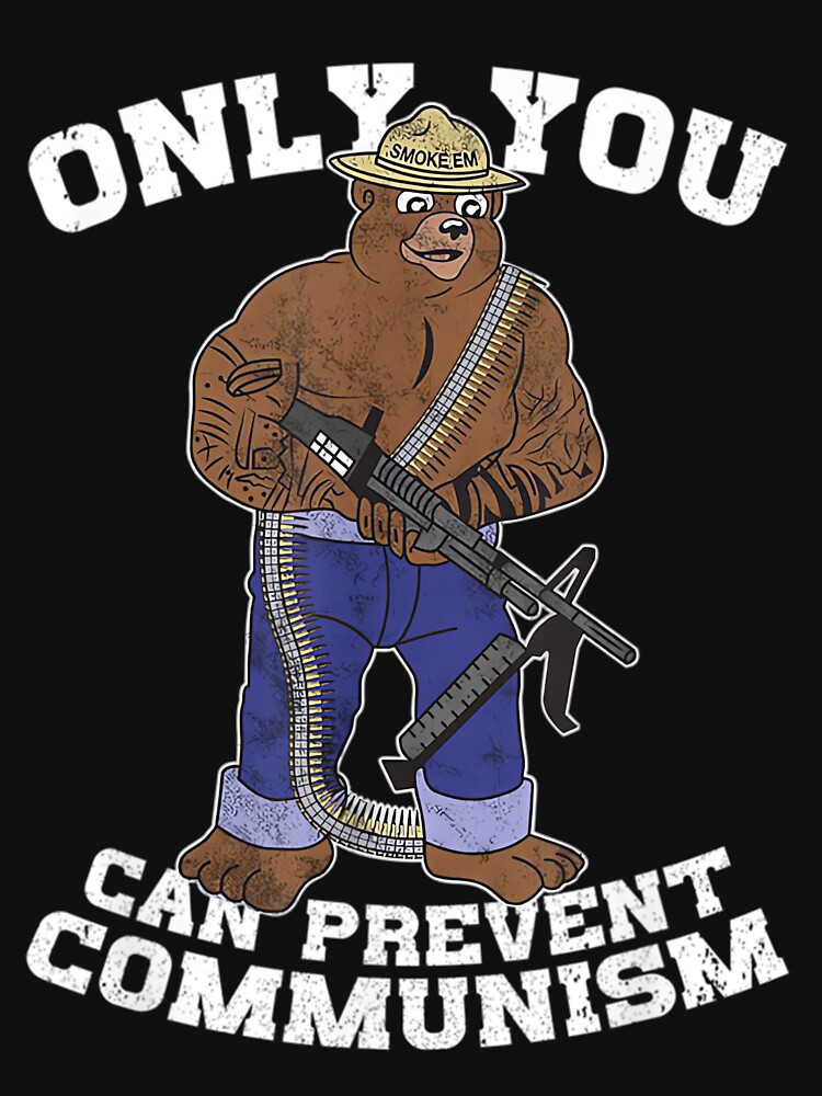 "Only You Can Prevent Communism Hunting Bear " Essential T-Shirt for Sale by omairiporoj6 ...
