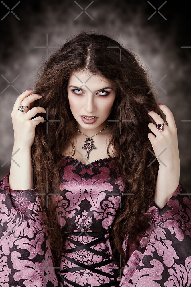 "Halloween Undead Vampire Witch Girl" by LaEsmeralda | Redbubble